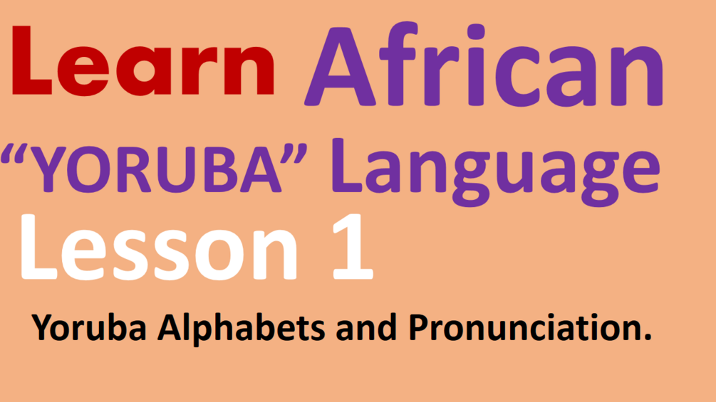 Learn Yoruba