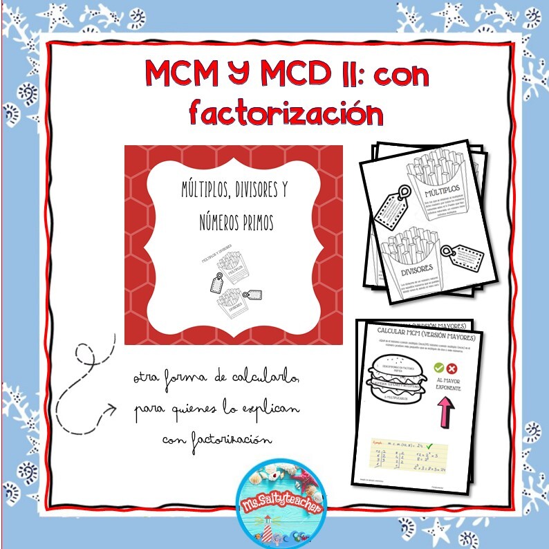 MÚLTIPLOS Y DIVISORES: MCM Y MCD