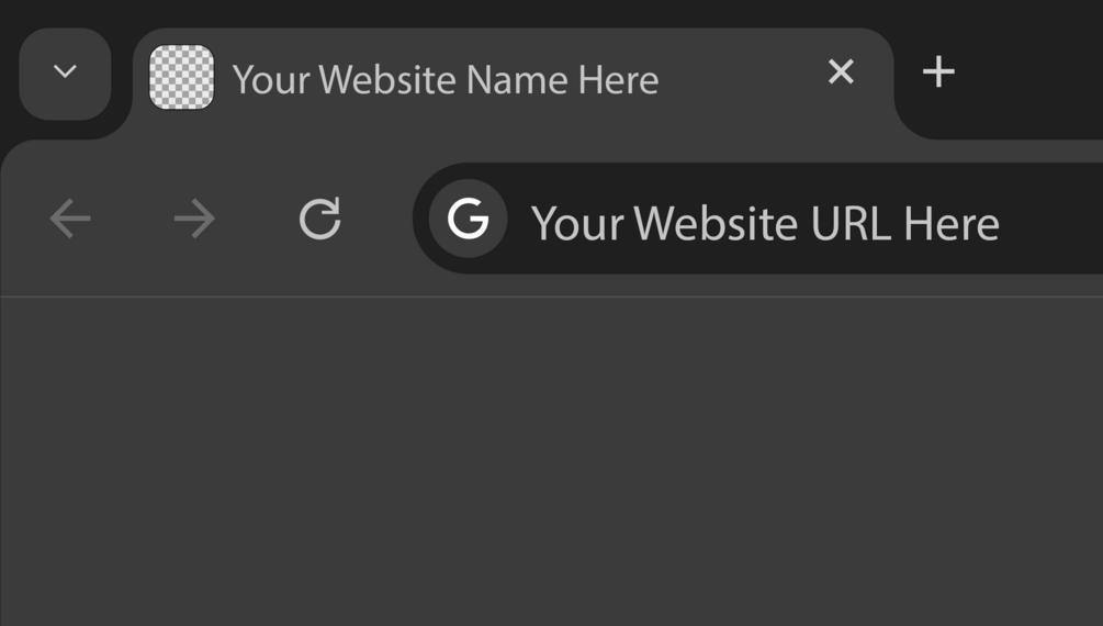 Google Chrome Browser Tab Mockup - Fully Customizable Vector Template