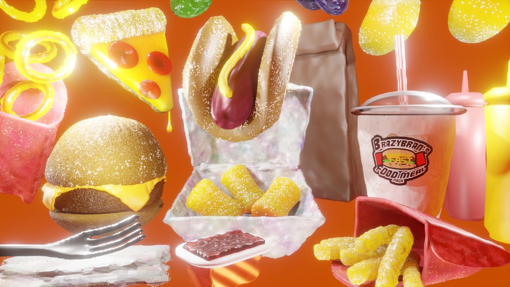 Fast Food Meals Blender Scene