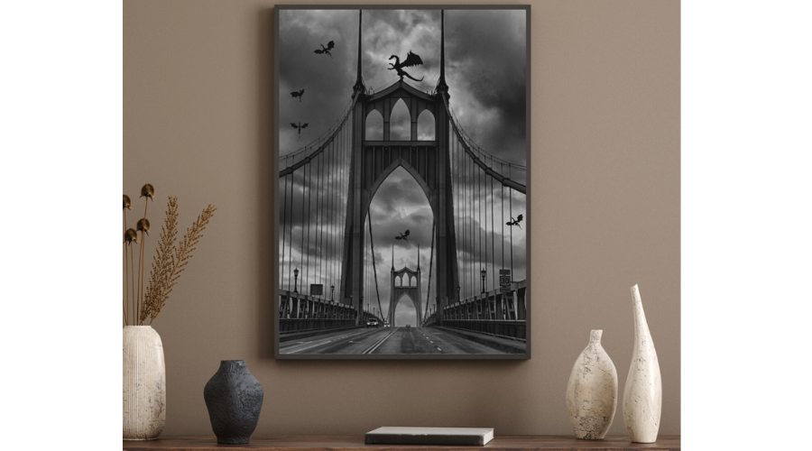 Gothic Bridge Dragons