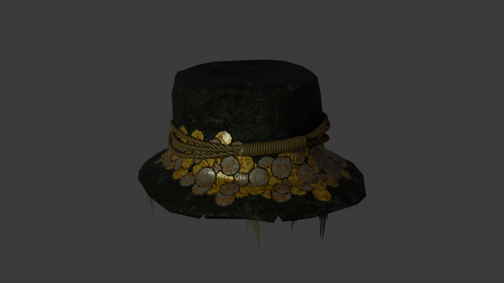Drowned Rat Hat for VRC + FBX 3d model