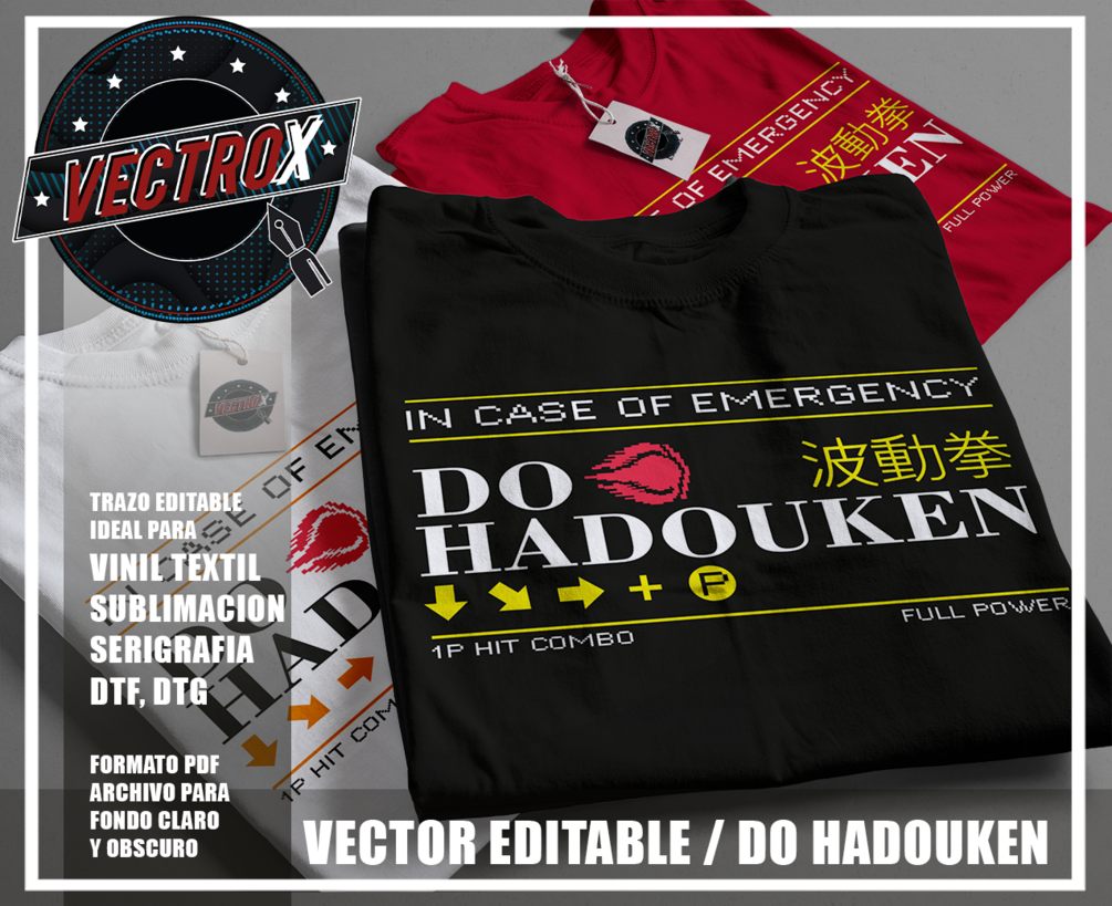 Vector Editable - Do Hadouken