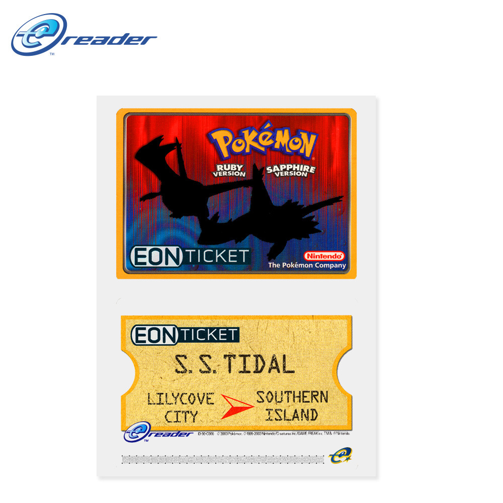 Eon Ticket Pokemon Latios & Latias Ruby & Sapphire Fansmade - E-Reader ...