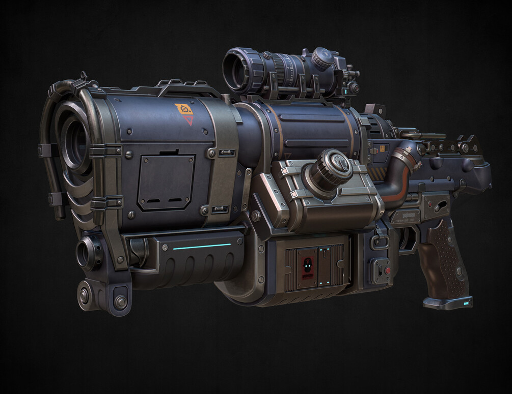 Game Ready Scifi HyperGun