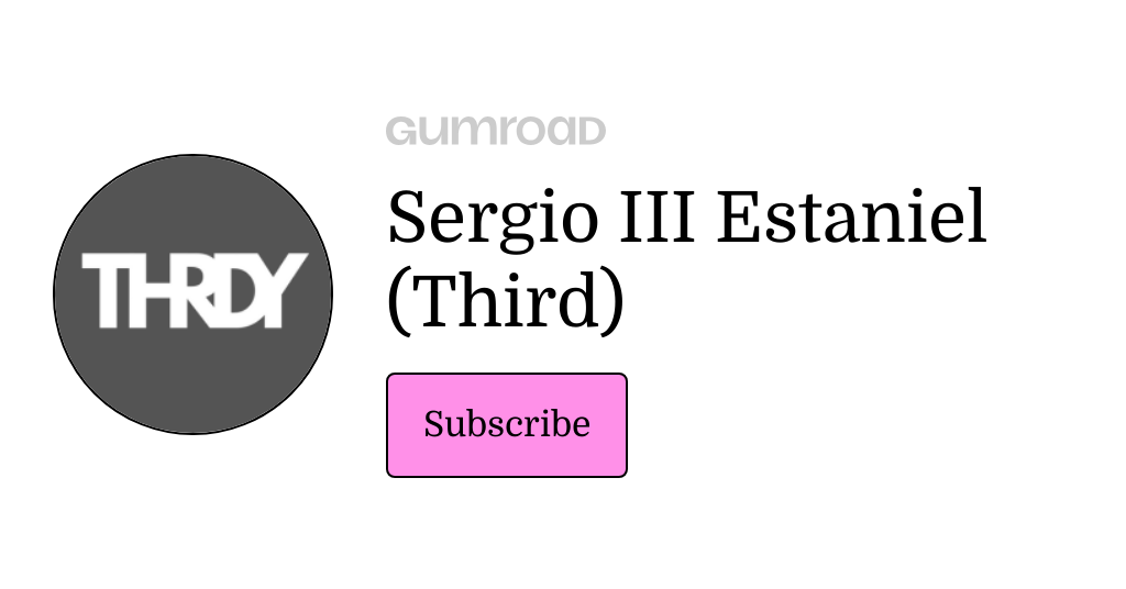 Sergio III Estaniel (Third)