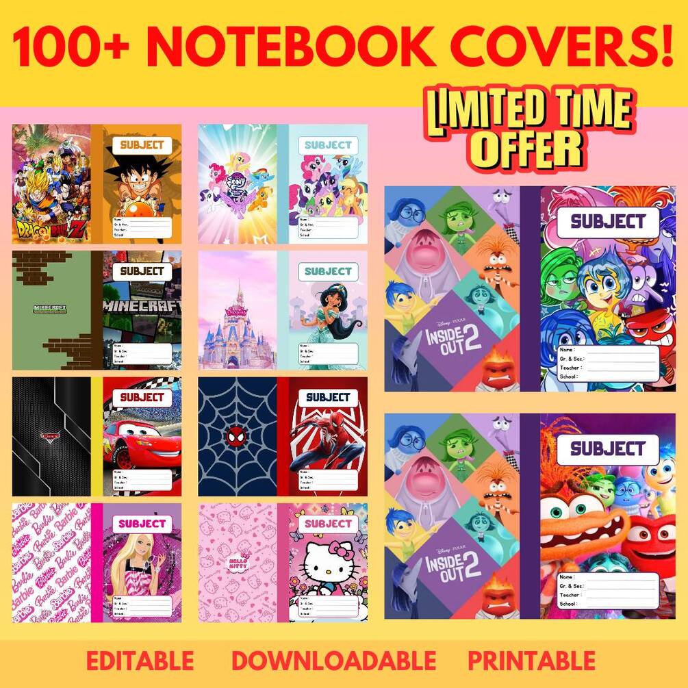 NOTEBOOK LINES WITH 100+ COVERS
