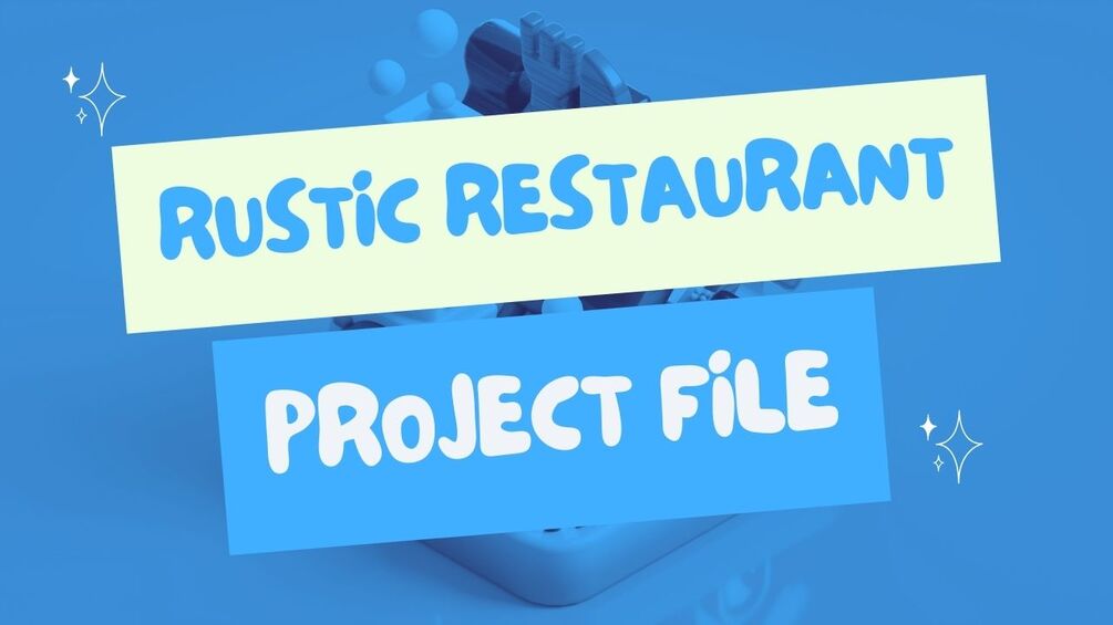 Rustic Restaurant Isometric Illustration - Project File