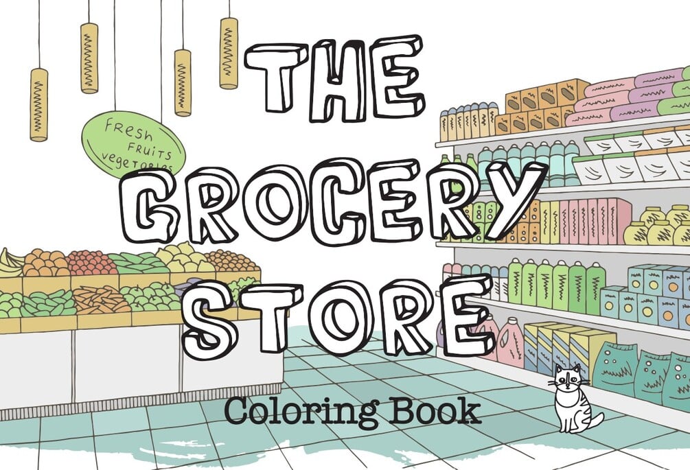 The Grocery Store Coloring Book