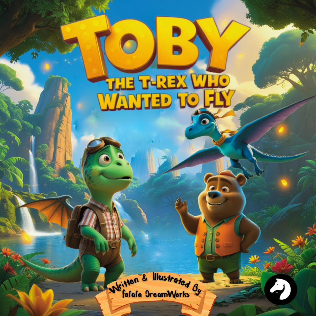 Toby the T-Rex Who Wanted to Fly - picture book with morals