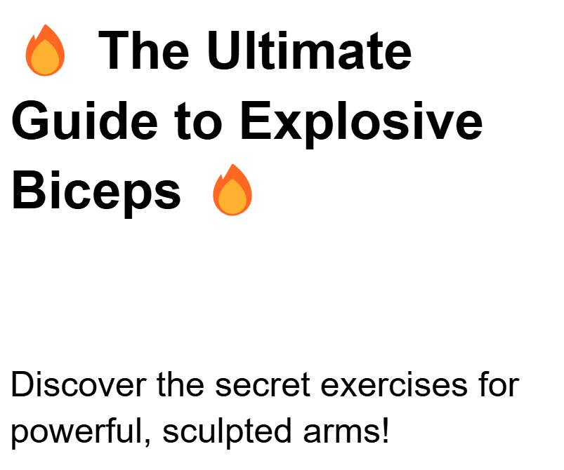 Explosive Biceps in 30 Days – The Ultimate Arm Growth Blueprint