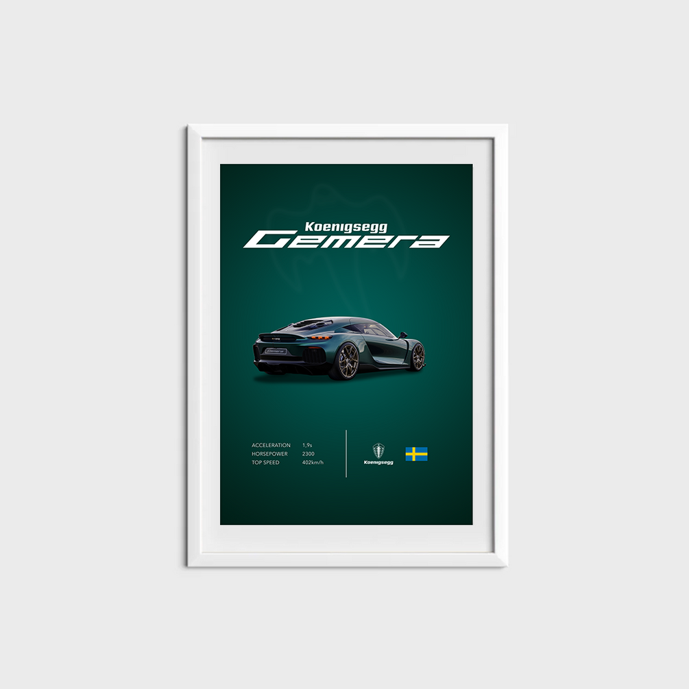 Koenigsegg Gemera "Family Wagon" Spec Poster