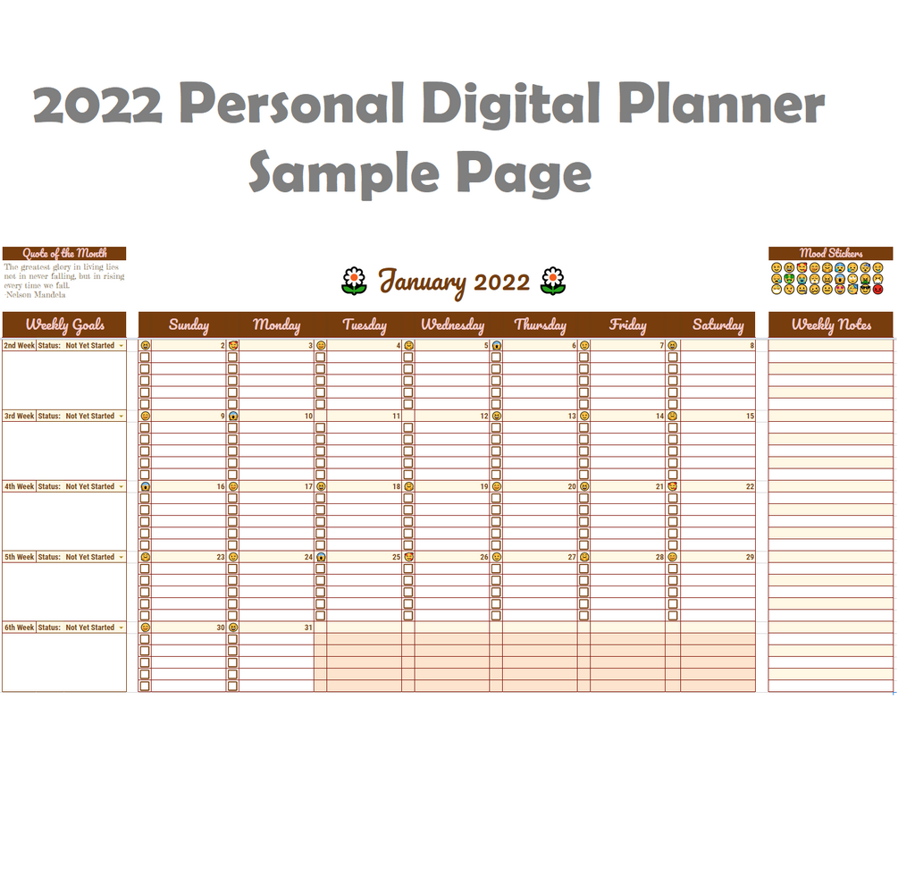 2022 Personal Digital Planner