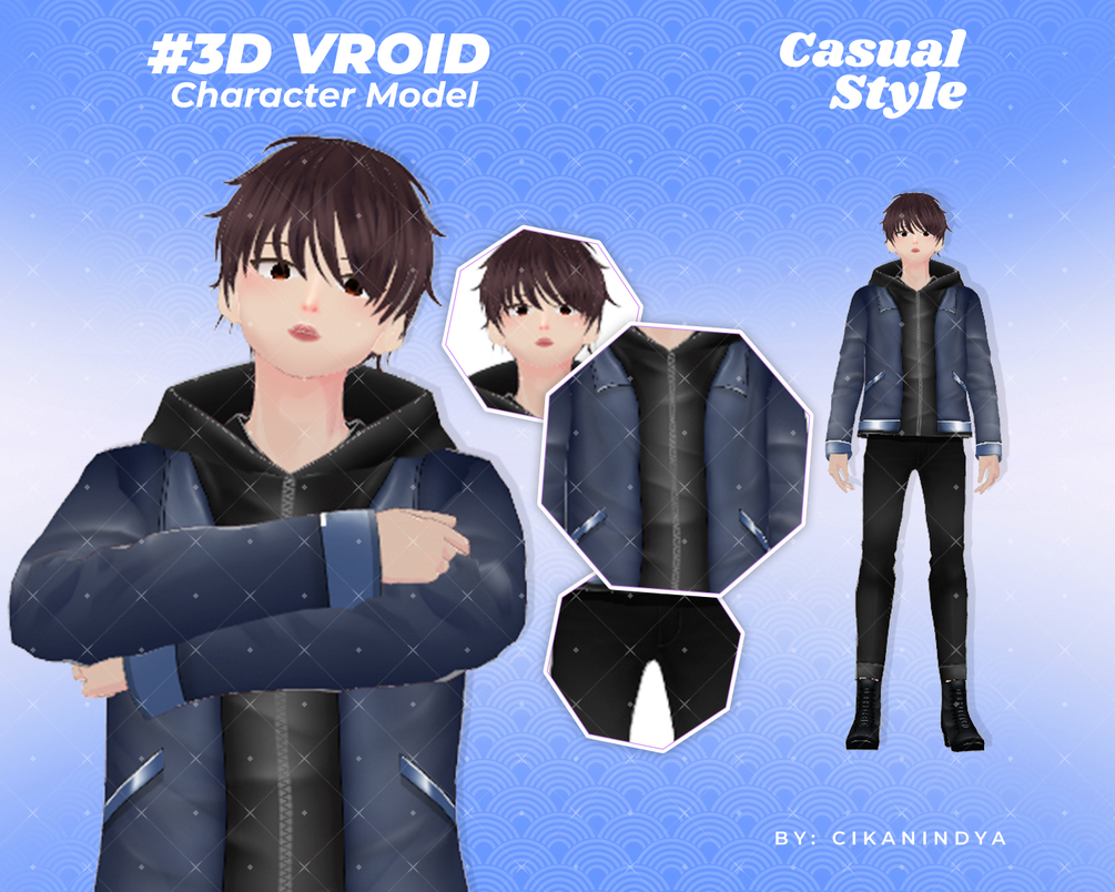 Innovative 3D Vroid Model Male Baek Hoon for Creative Streamers - 3D ...