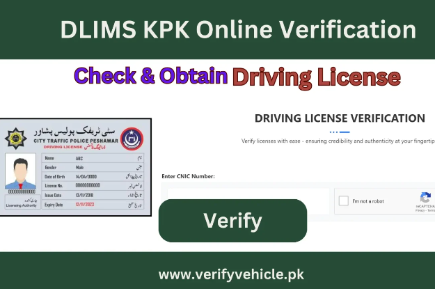 DLIMS KPK Driving License Online Verification in 2024