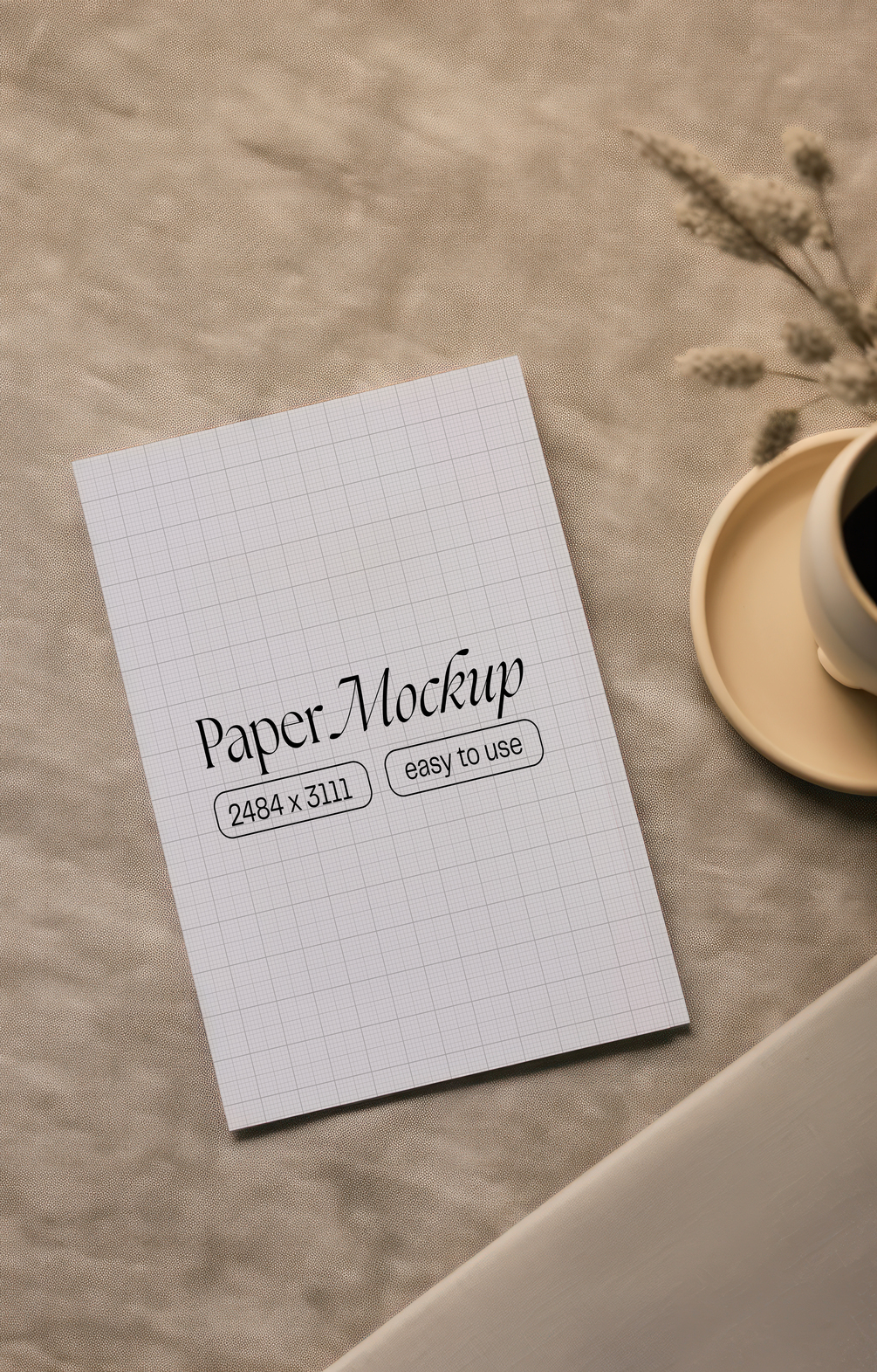 Top View Aesthetic Poster Mockup / #750
