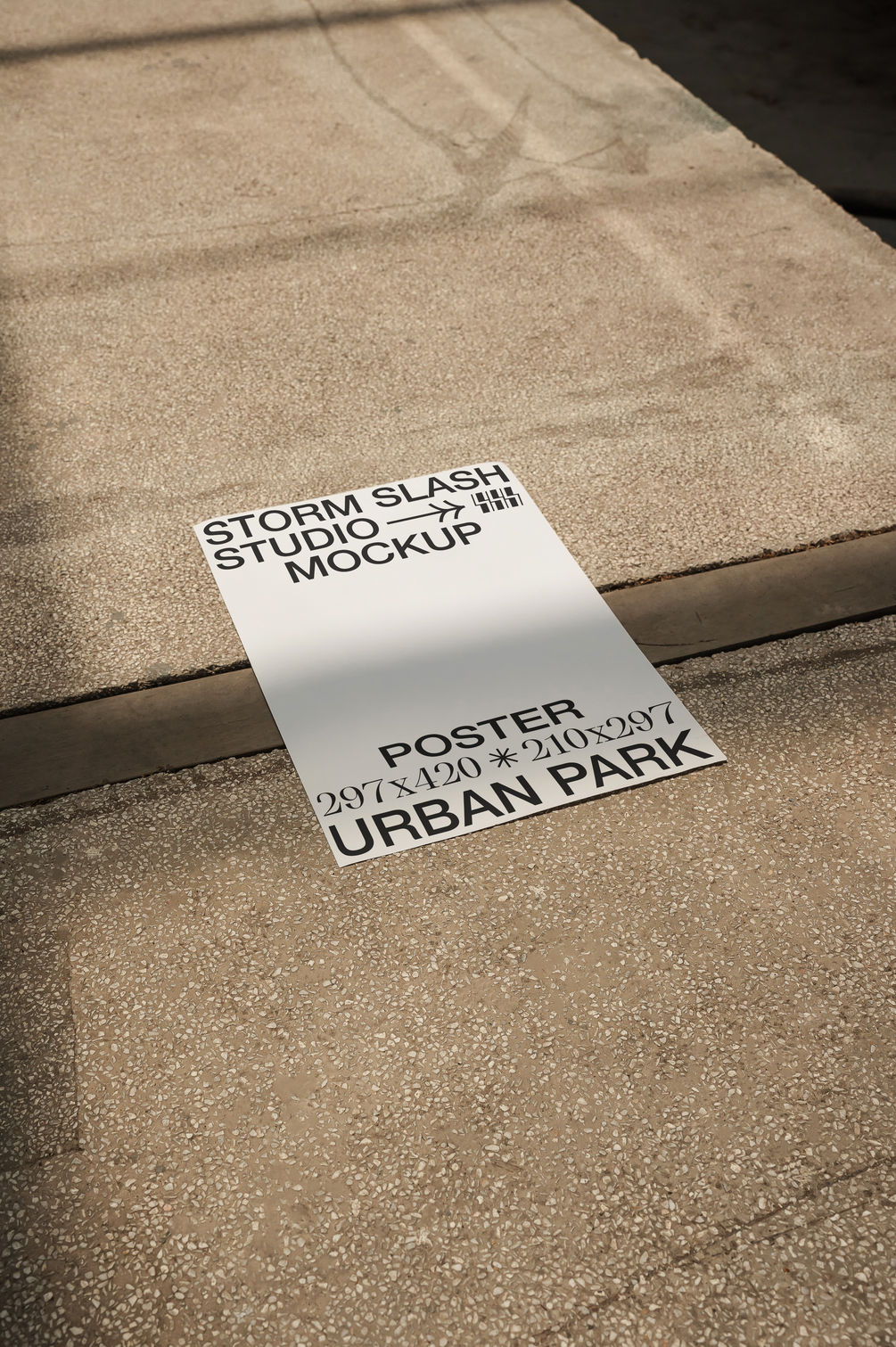 URBAN PARK POSTER MOCKUP - By Storm Slash Studio