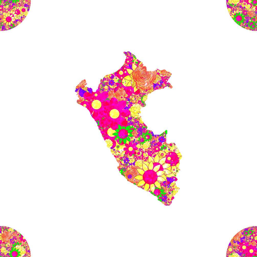 Watercolor Flower Country Peru