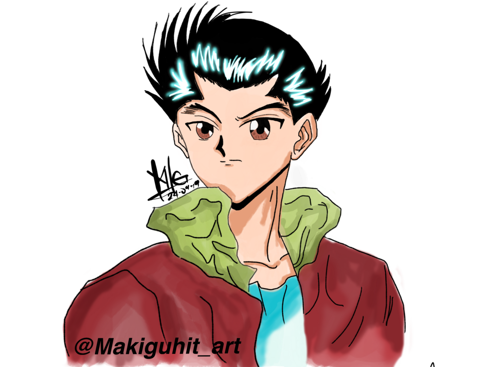 EUGENE OF GHOST FIGHTER/ YUYUHAKUSHO DIGITAL ART