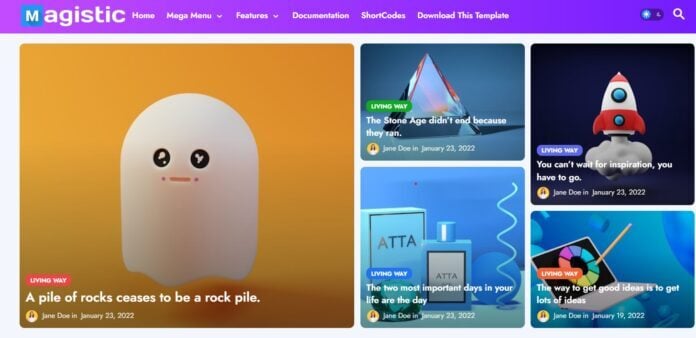 Magistic Blogger Template