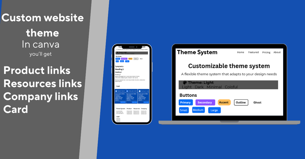 Theme System UI Kit – A Customizable Design Framework