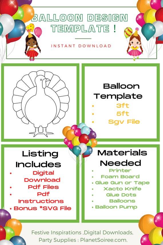 Thanksgiving Turkey Balloon Mosaic, Turkey Mosaic From Balloons ...