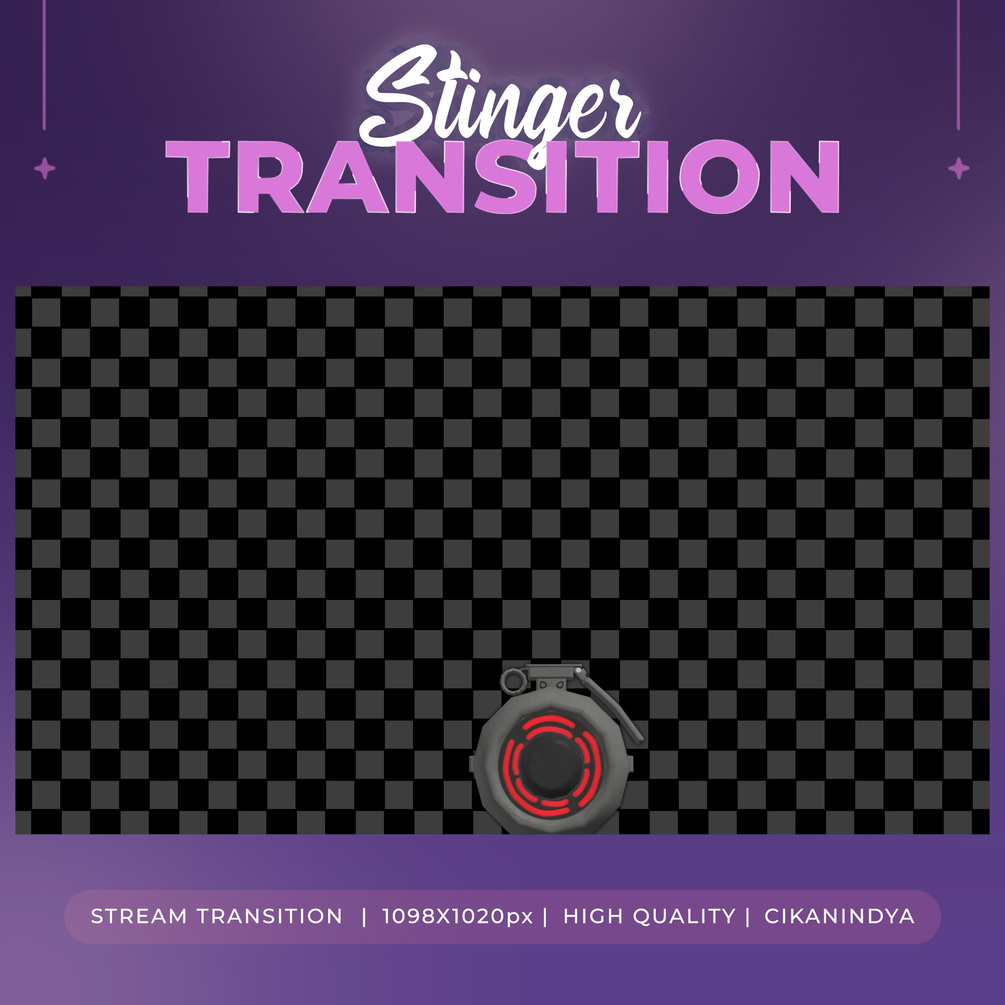 High-Impact Animated Stinger Transition Red Core Grenade | Futuristic ...