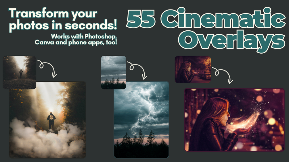 55 Cinematic Overlays – Hand-crafted Effects for Photo & Digital Art ...