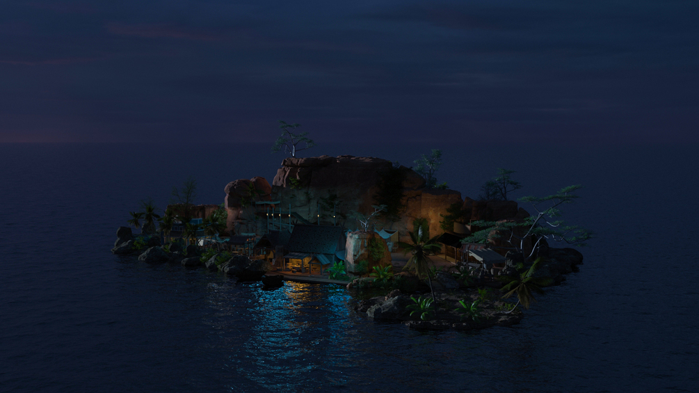 Island calm 3D model