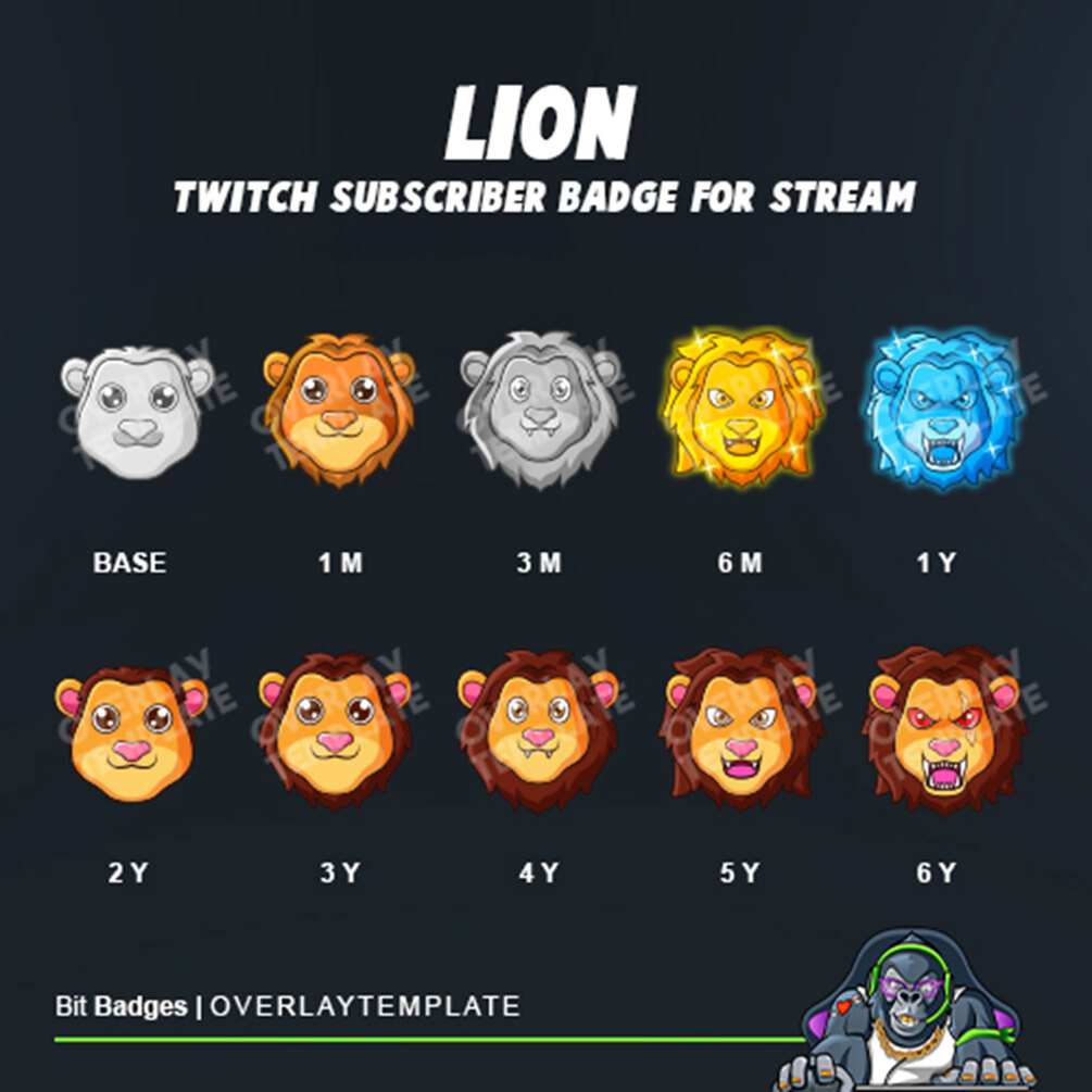 Lion – Bit Badges
