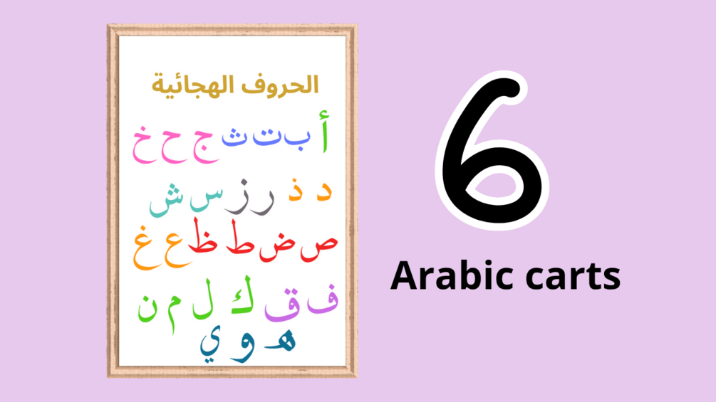 Arabic carts basic words