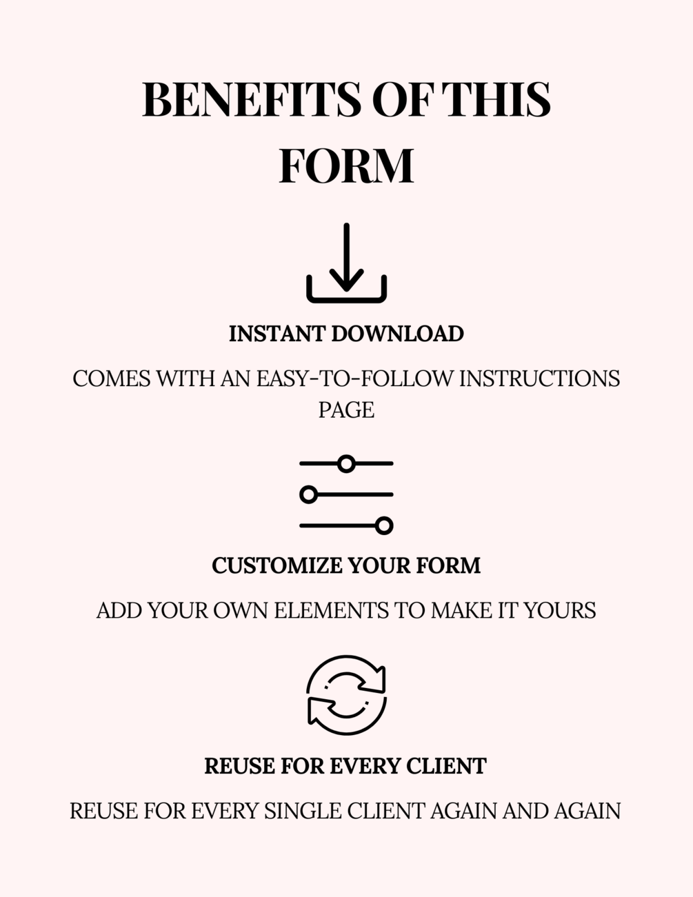 Lash Client Intake Form – Editable Canva Template for Lash Artists