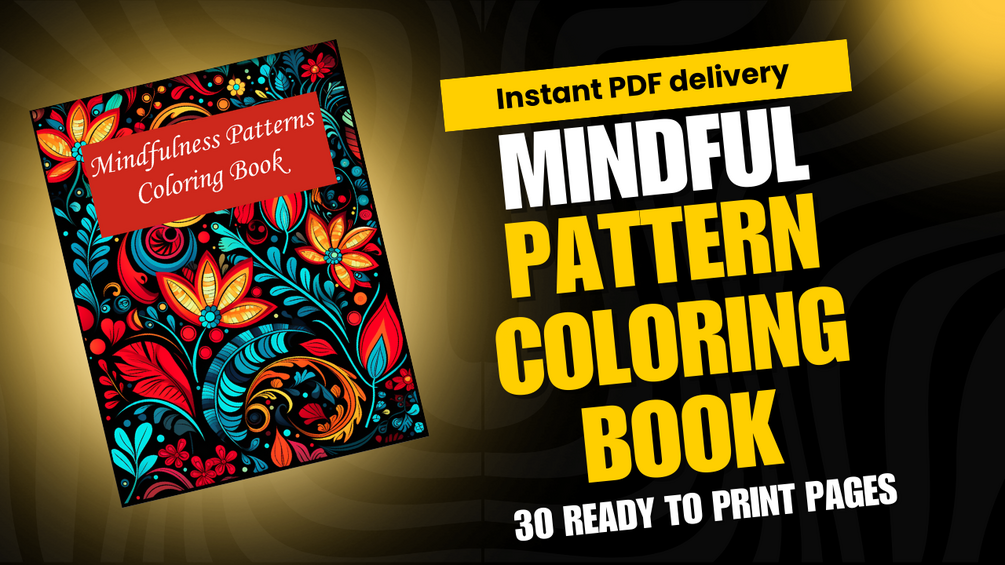 Mindful Pattern Coloring Pages (30 Ready to Print Pages)