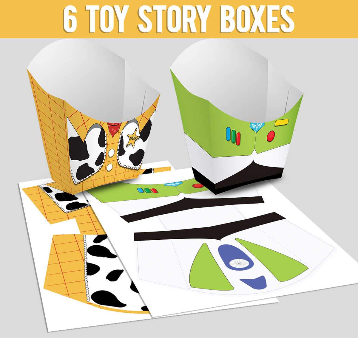 6 Toy Story Boxes