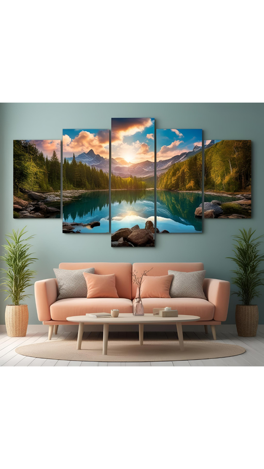 Attractive living room scenery