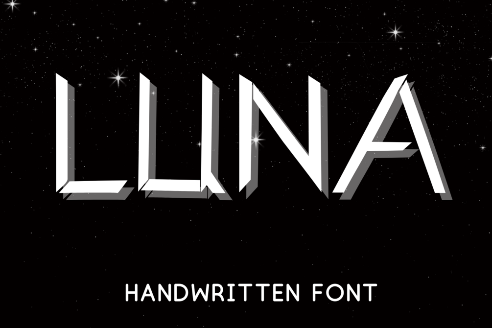 Luna handwritten font