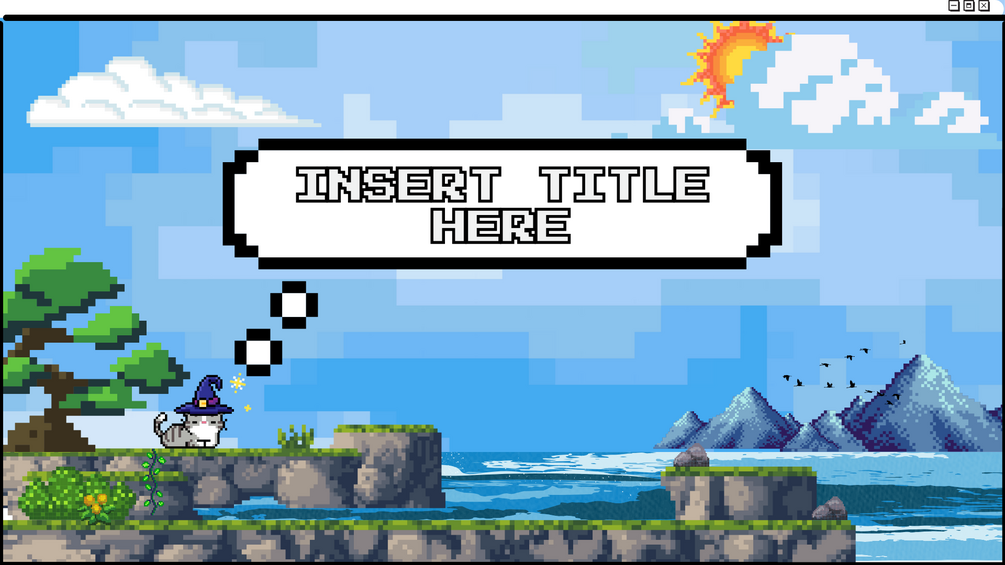 Retro Pixel 8-bit Canva Template for Presentation Slides