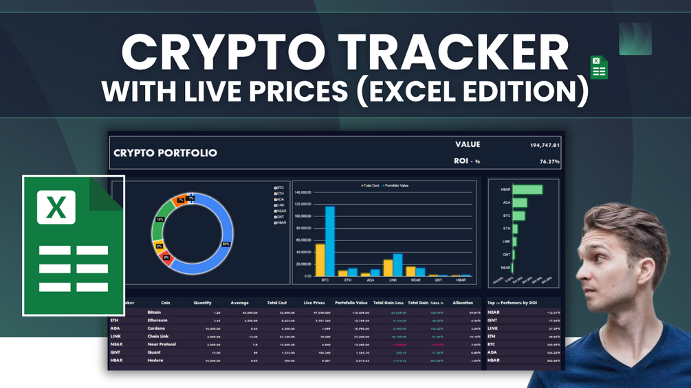 Crypto Portfolio Tracker with Live Prices by FinIQ Essential Model ...
