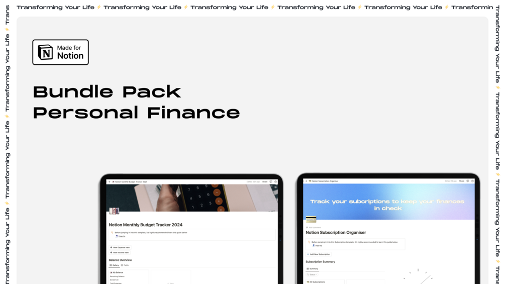 Bundle Pack - Personal Finance