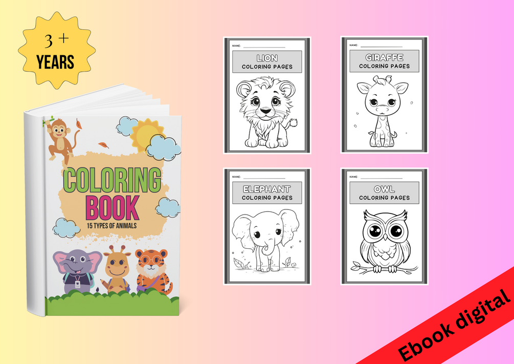 Fun & Creative Coloring Book for Kids – 15 Printable Pages! 🎨