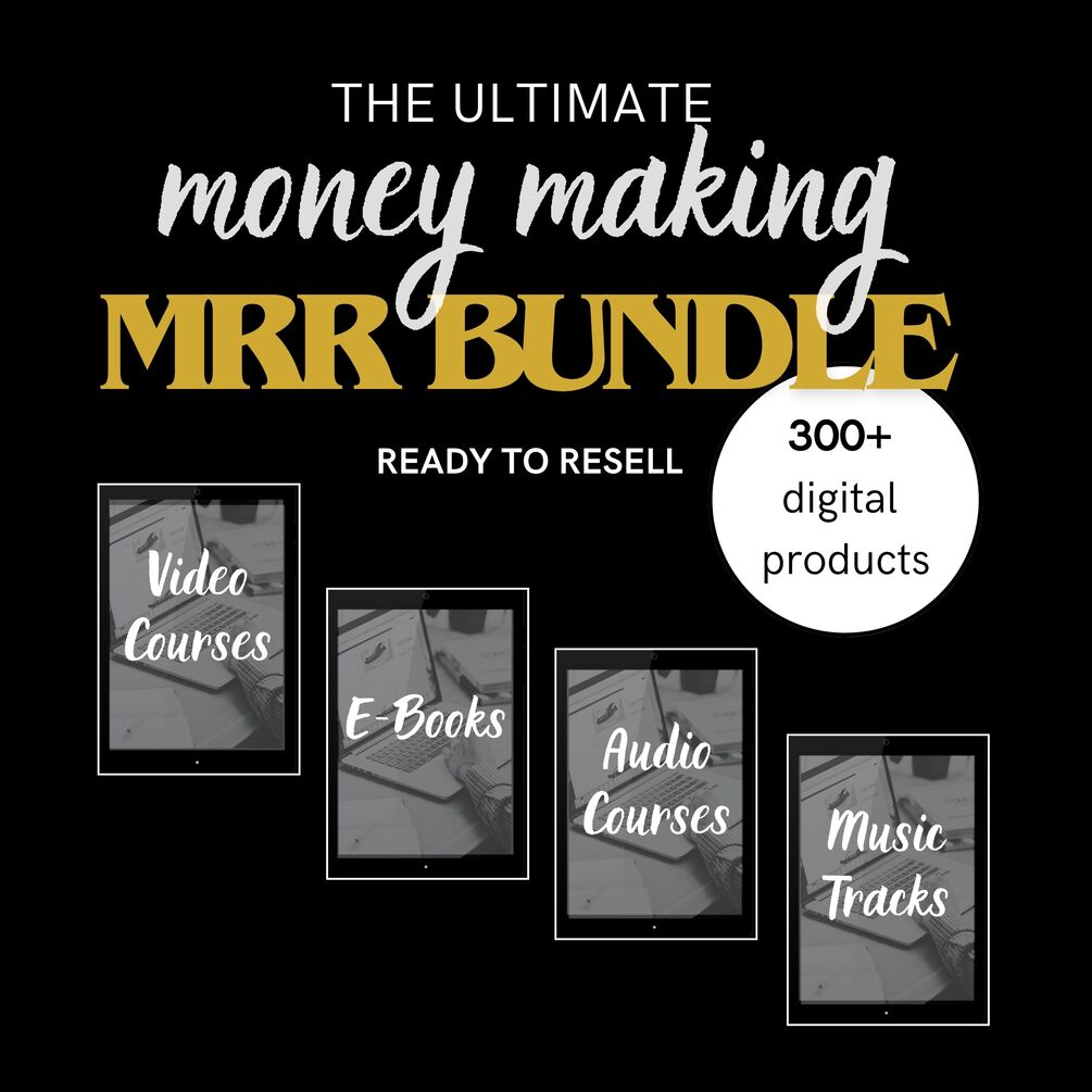 Ultimate Money Making MRR Bundle, Faceless Digital Marketer, MRR Guide ...