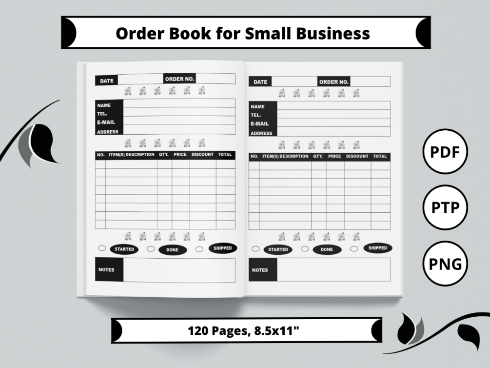 Order Book for Small Business - Customer Order Tracker