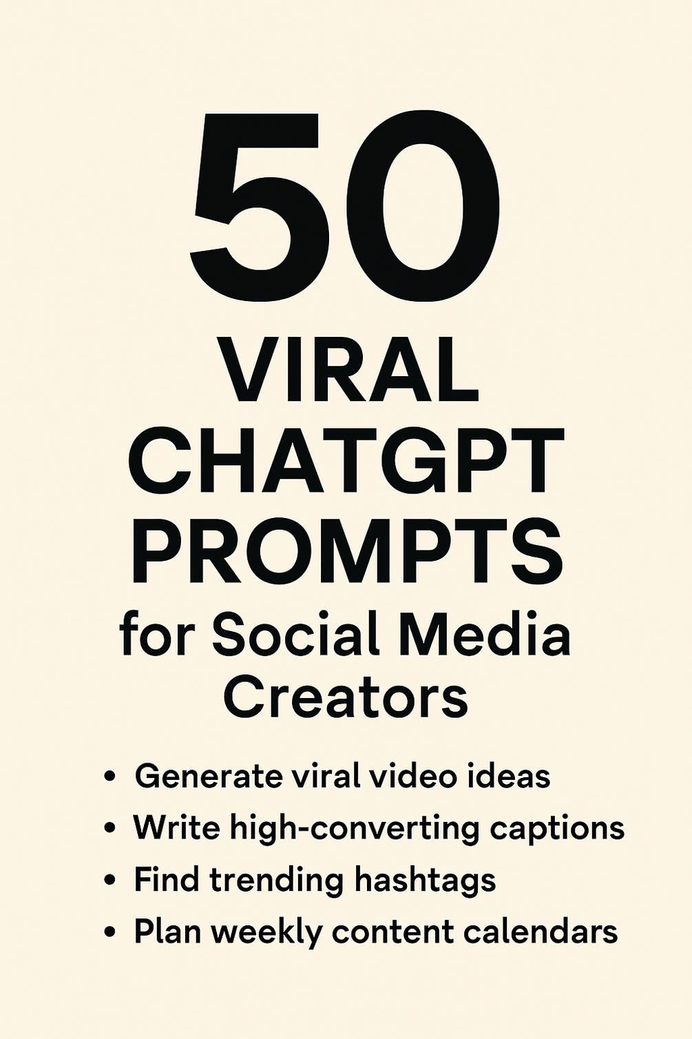 50 ChatGPT Prompts for Viral Instagram & TikTok Content