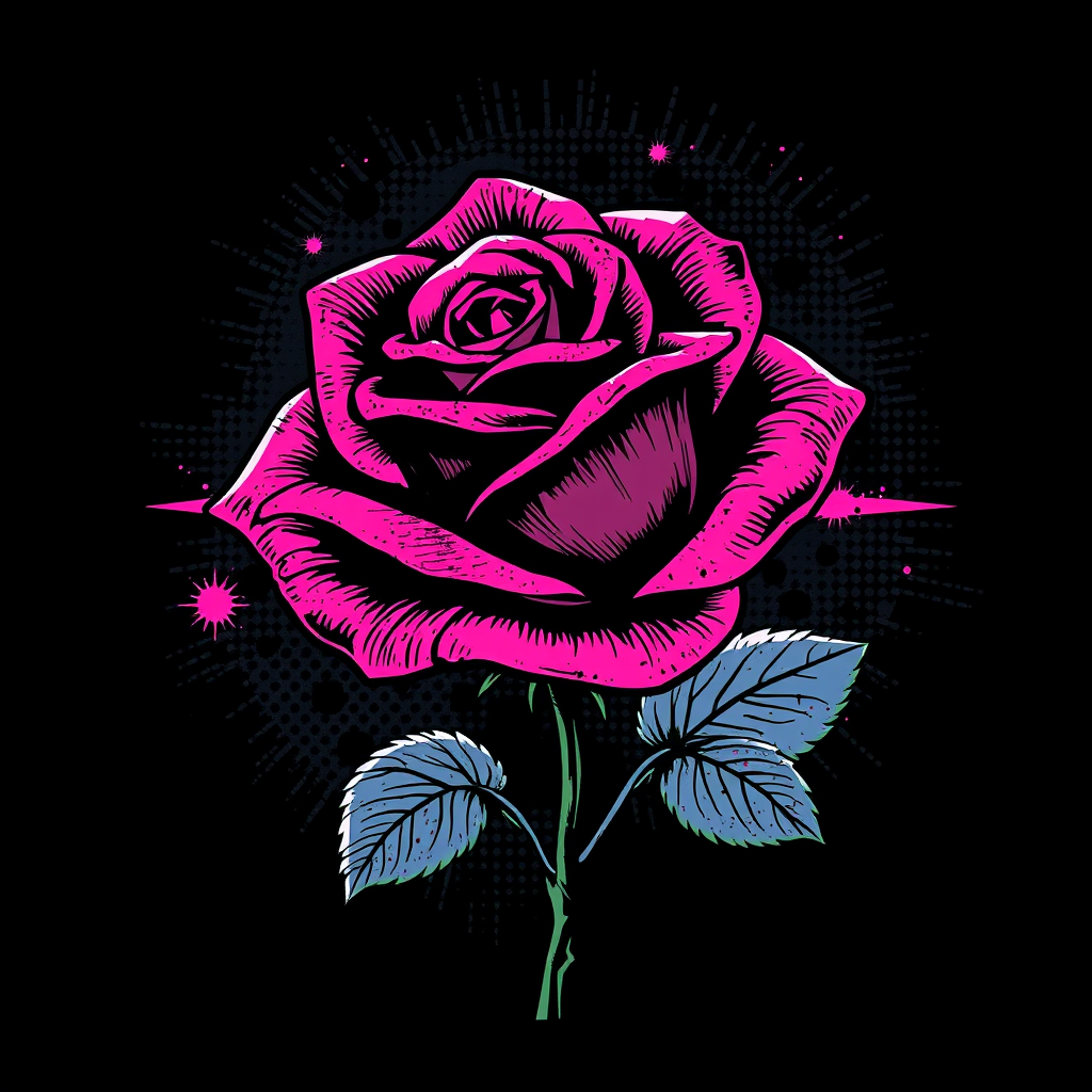 Grunge Style T-shirt Design AI Prompt Template