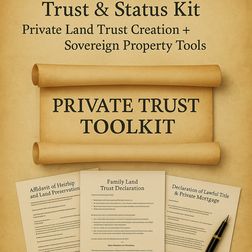 ScrollArk Trust & Status Kit – Private Land Trust Creation + Sovereign ...
