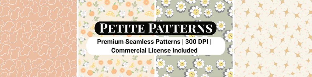 Retro Playful Seamless Pattern Bundle | 4 Digital Papers