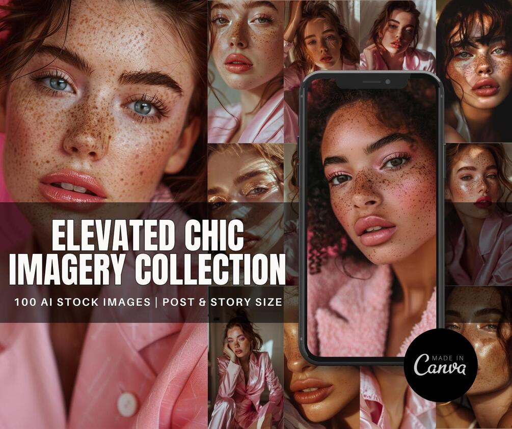 Elevated Chic Imagery Collection – 100 Luxe AI Stock Photos (Post ...