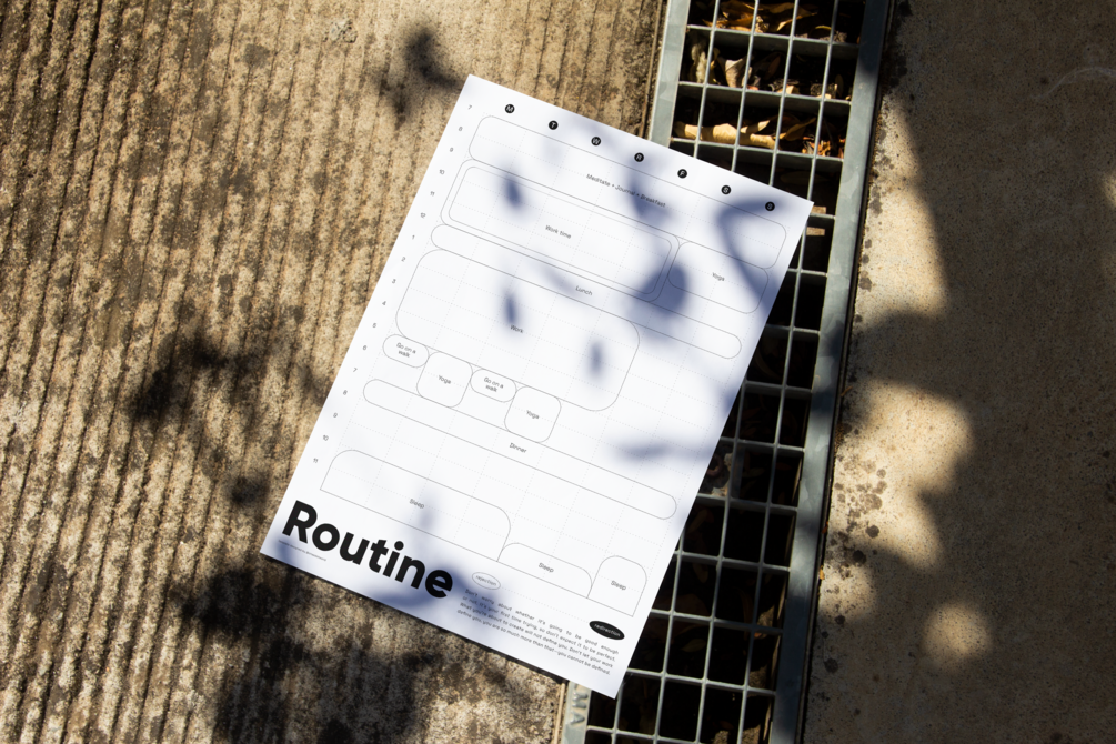 Weekly Routine Template A4