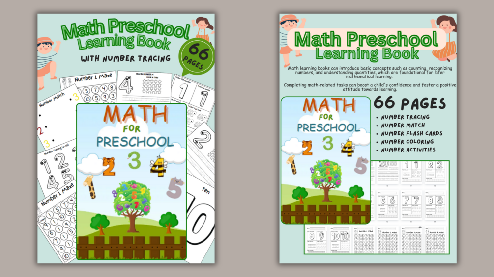 Number Activities for kids, Math workbook, Pre-school Math learning ...