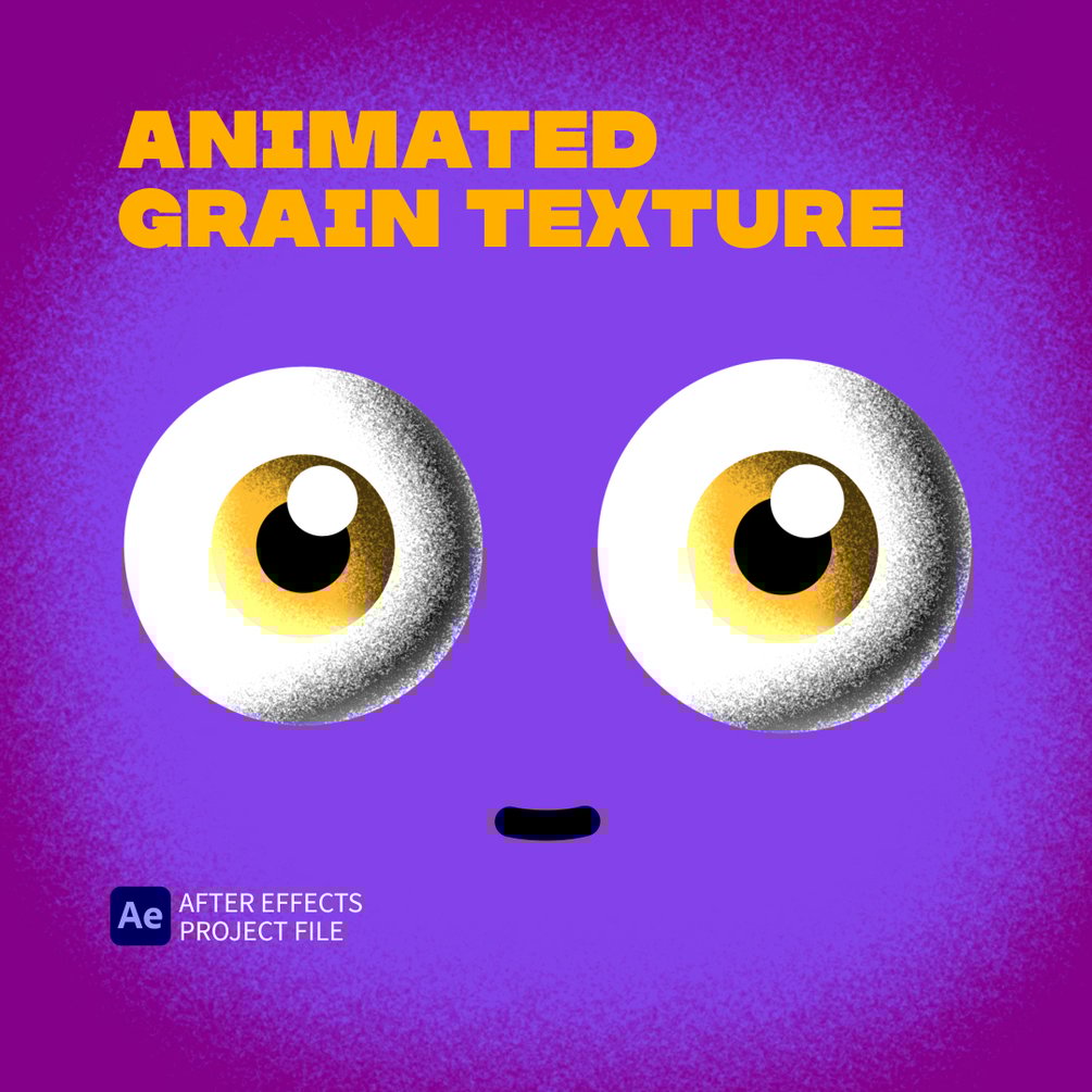 Animated Grain Texture. After Effects Project File